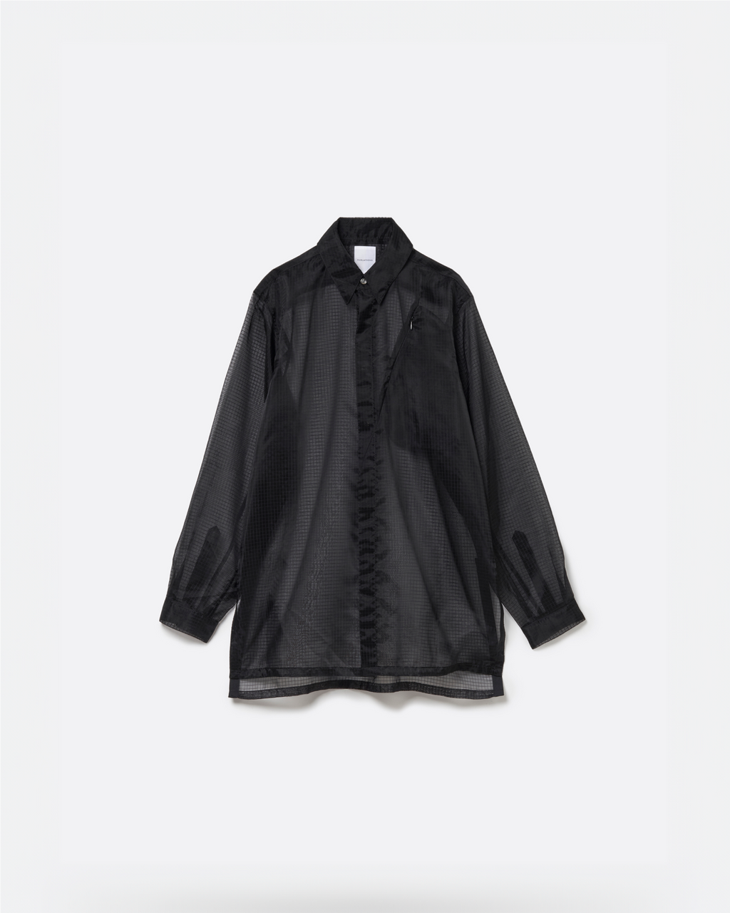 TRANSPARENT RIP-STOP SEAM POCKET SHIRT .11【BLACK】 – SUBLATIONS